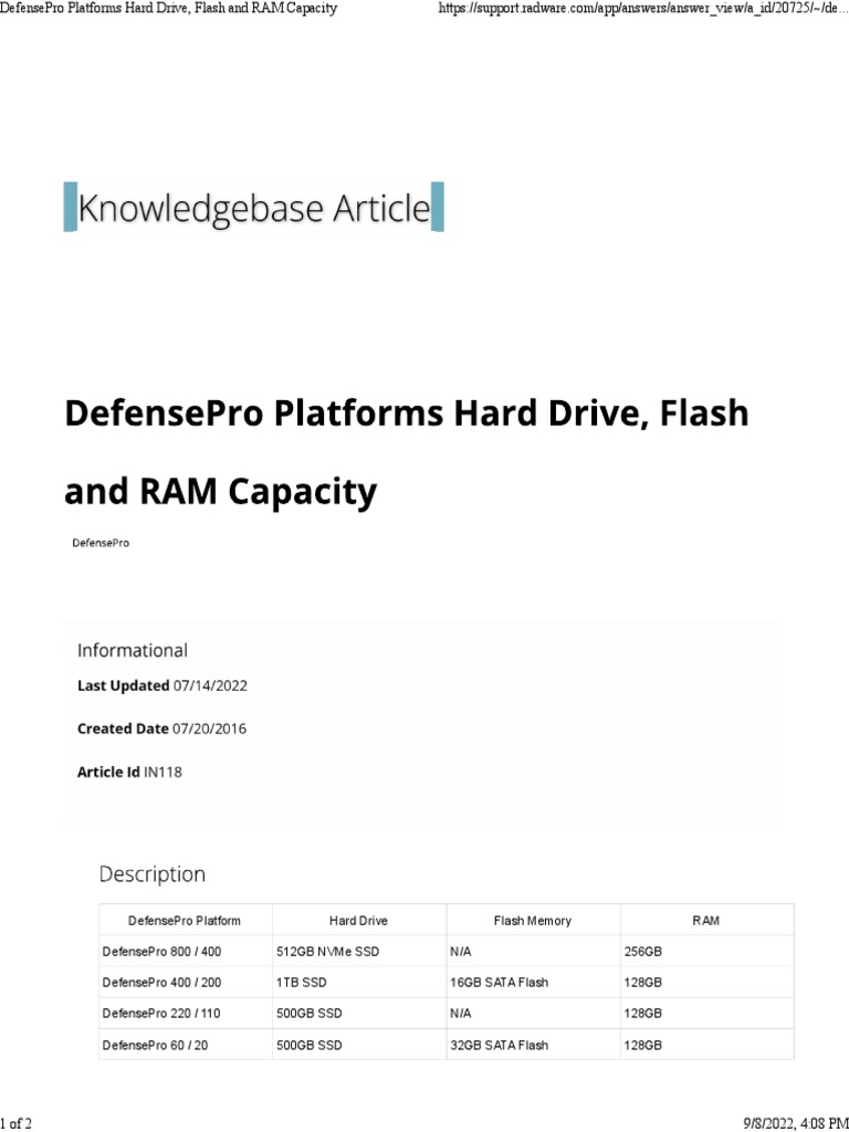 02.defensepro Platform | PDF | Solid State Drive | Flash Memory