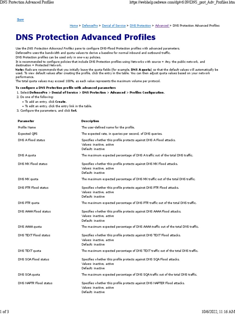 04.DNS Protection Advanced Profiles | Download Free PDF | Domain Name ...