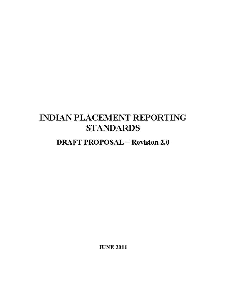 Indian Placement Reporting Standards | PDF | Employee Benefits | Salary