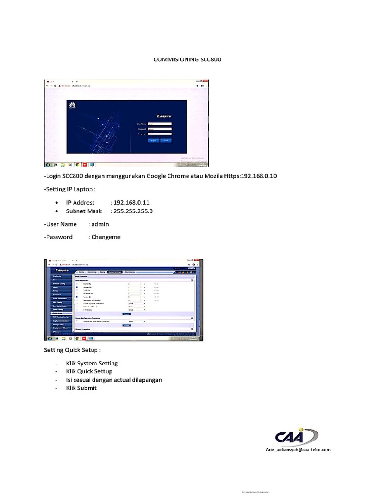 Commisioning Scc800 (NetEco) | PDF