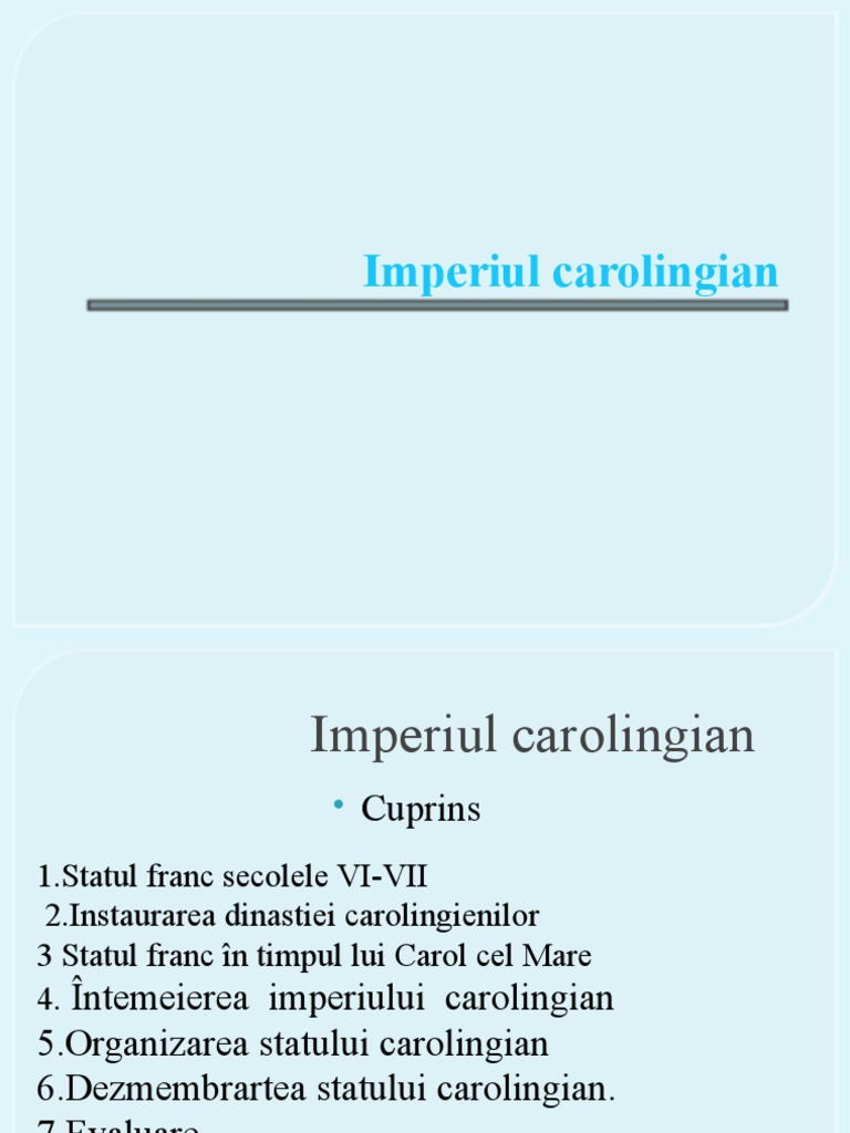Imperiul Carolingian | PDF
