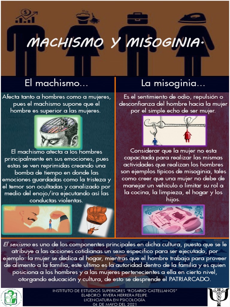 INFOGRAFIA MACHISMO Y MISOGINIA | PDF