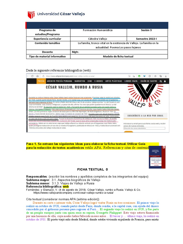 Ficha Textual - Alexandra Meza Monterola | PDF