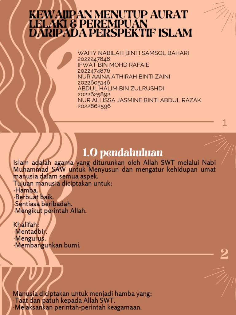 Ctu Kewajipan Menutup Aurat - Slide For Presentation | PDF