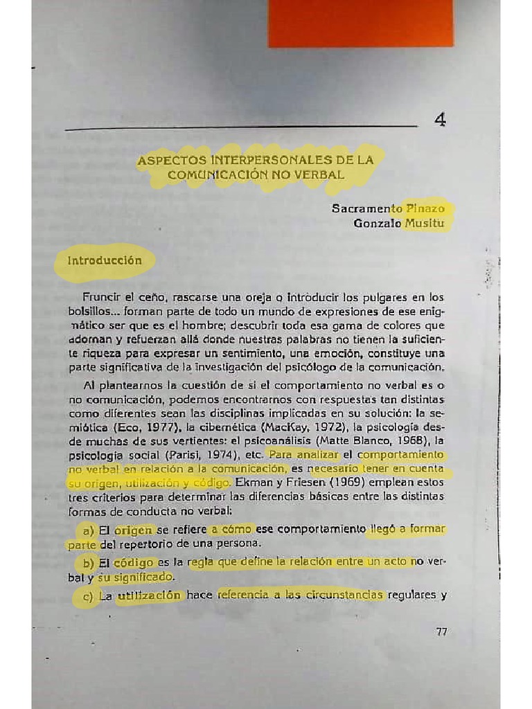 Aspectos No Verbales de La Comunicacion No Verbal - Pinazo-Musitu-5 ...