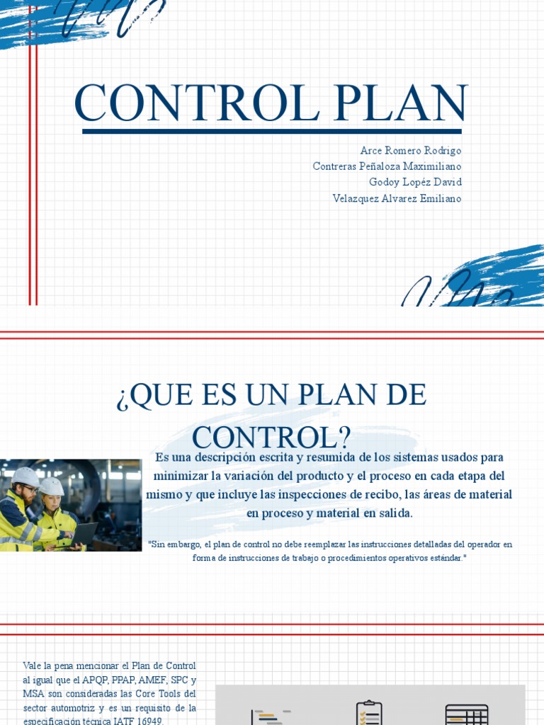 Plan de Control en Procesos Productivos | PDF