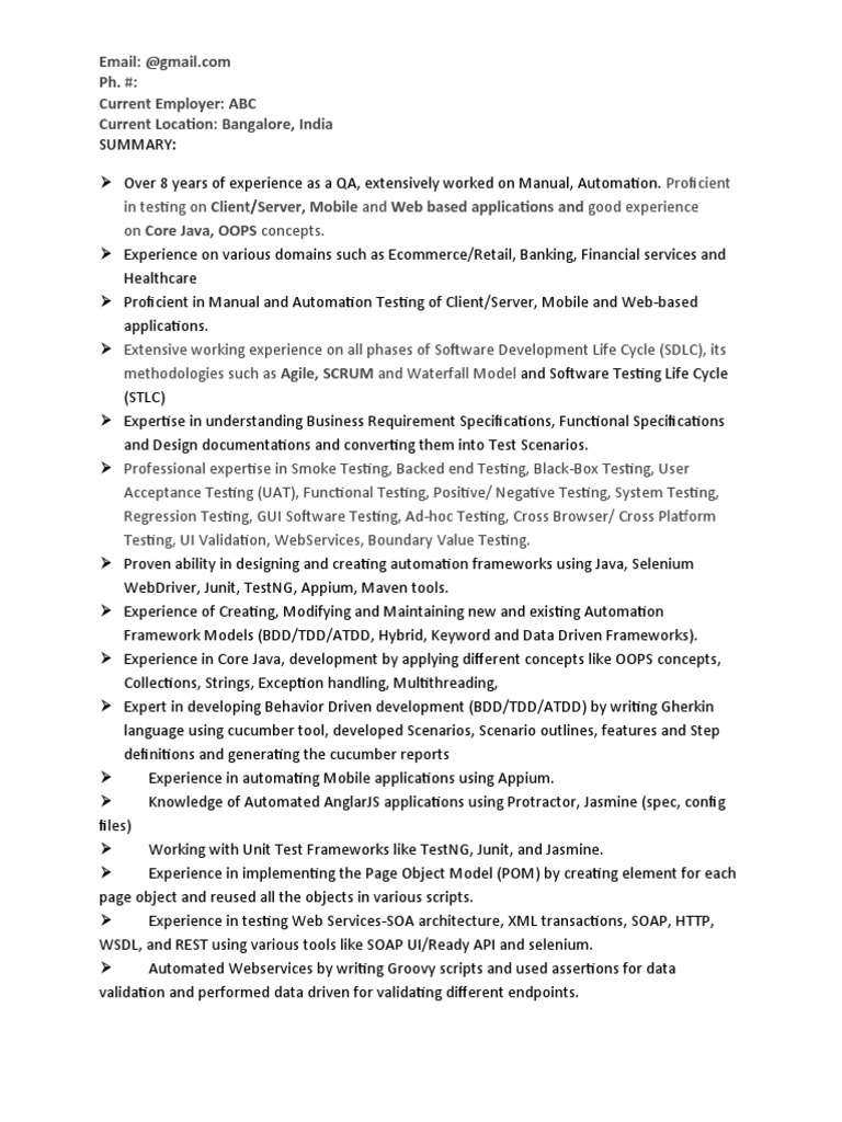 Qa Summary | PDF | Selenium (Software) | Software Testing Qa Summary | PDF | Selenium (Software) | Software Testing