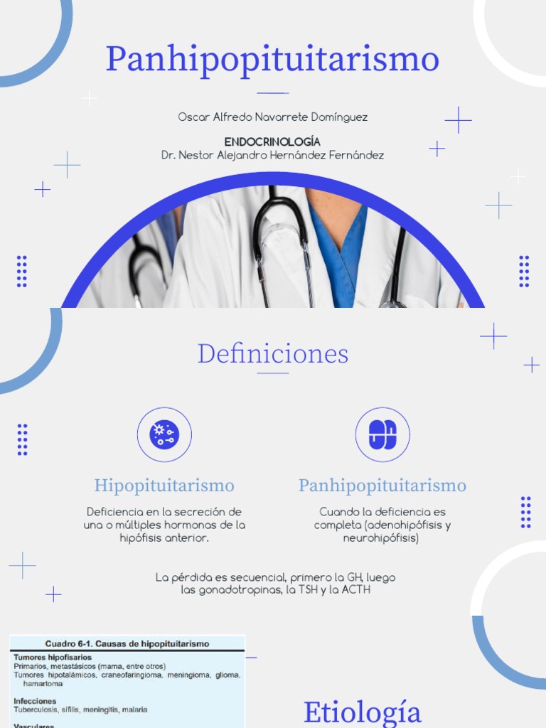 PANHIPOPITUITARISMO | PDF | Glándula pituitaria | Sistema endocrino
