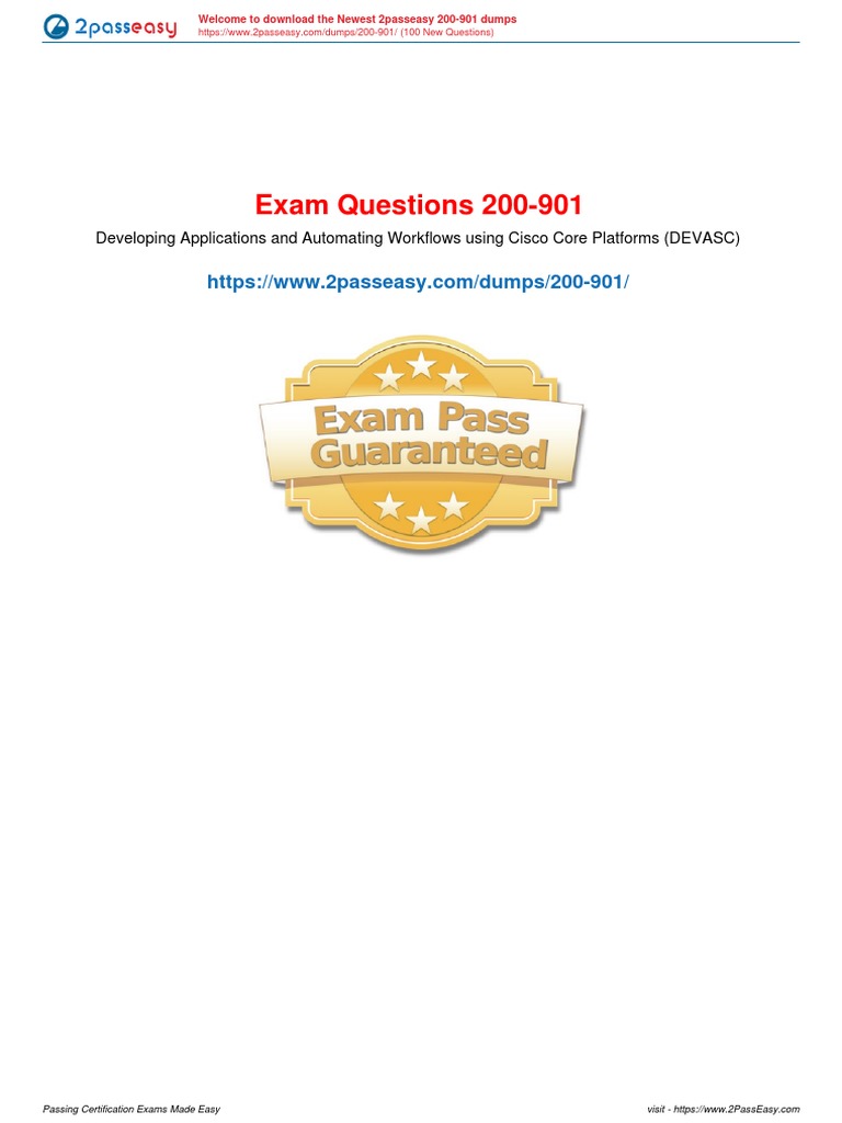 Cisco Examcollection 200-901 Vce Download 2022-Nov-04 by Rory 182q Vce | PDF | Hypertext ...