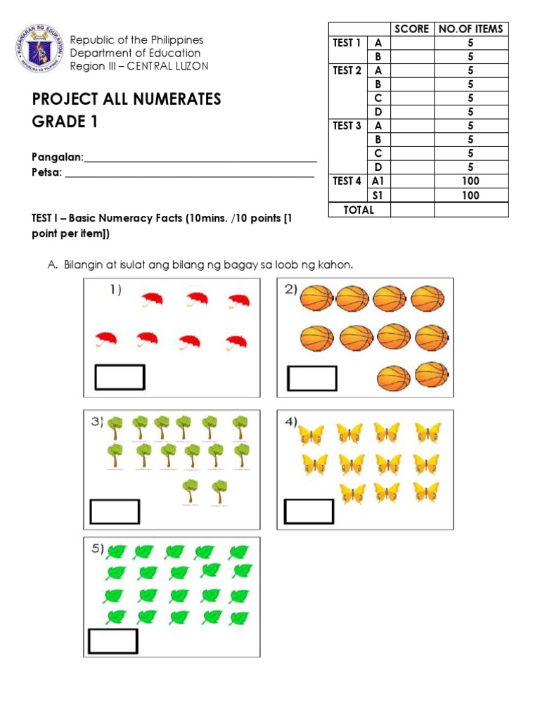 Project An Grade 1 Tagalog | PDF