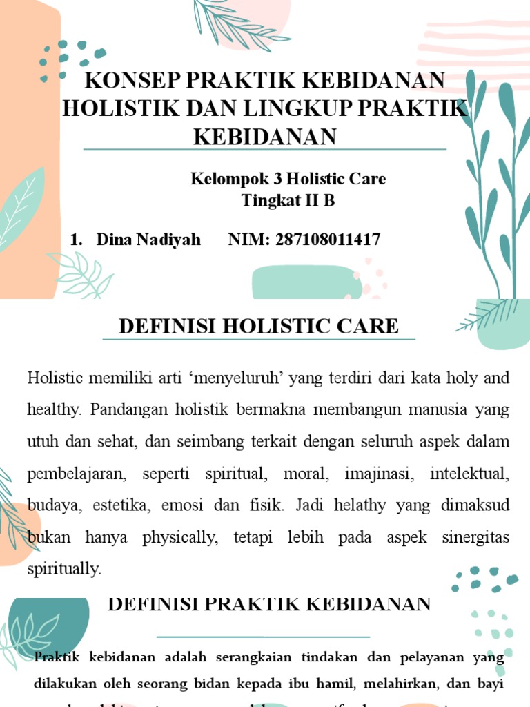 Praktik Kebidanan Holistik dan Ruang Lingkup | PDF