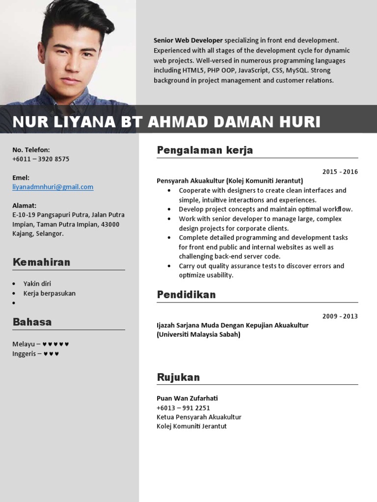 Senior Web Developer Profile | PDF | Career & Growth | Computers