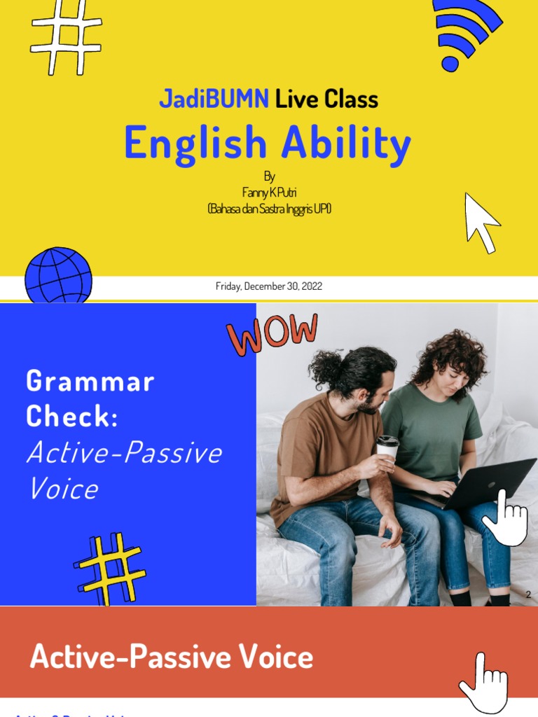 English Grammar: Active-Passive Voice | PDF | Verb | Grammatical Number