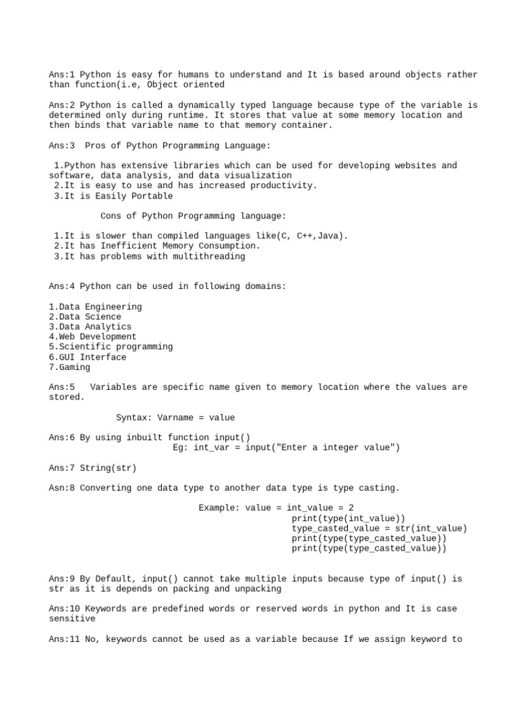Python Assignment 1 Pdf Python Programming Language Data Type