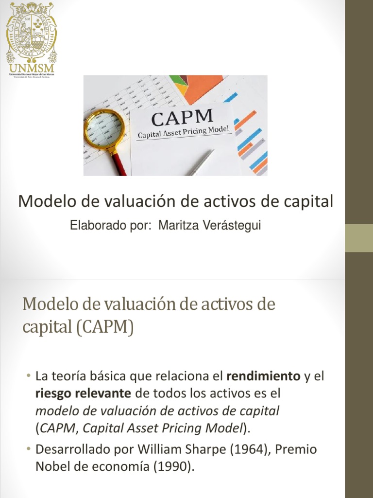 4. Modelo Valuación Activos de Capital CAPM | PDF | Modelo de fijación ...