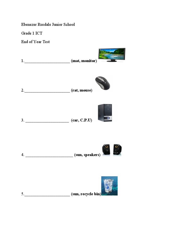 Grade 1 ICT Text | PDF