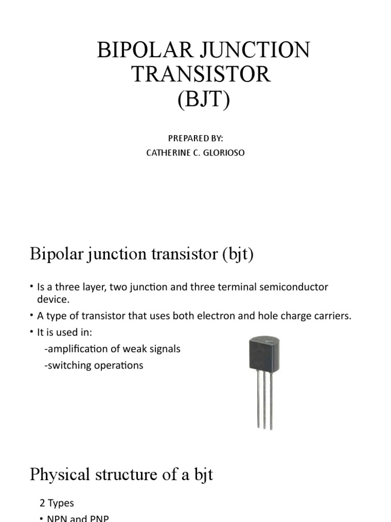 Bipolar Junction Transistor | PDF | Bipolar Junction Transistor | Materials Science