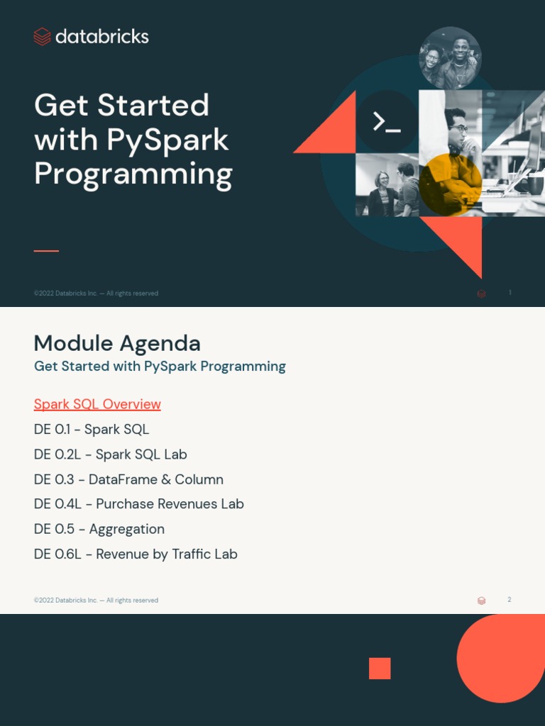 De Mod 0 Get Started With Pyspark Programming | PDF
