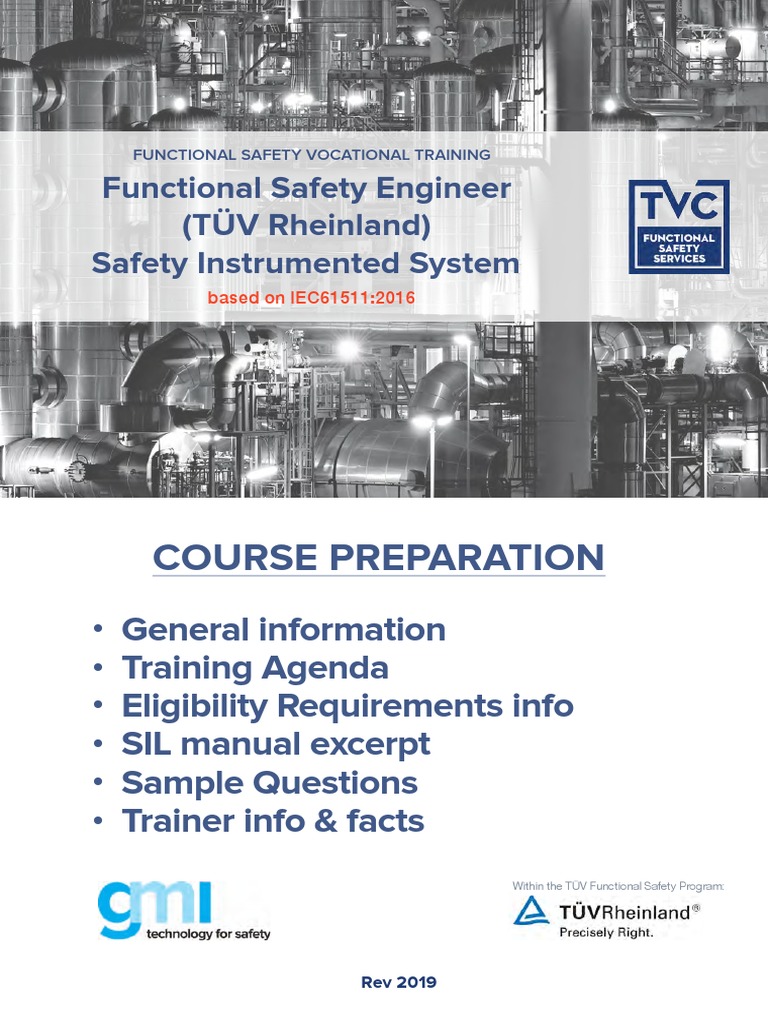 TinoVC - TUV FSE Course Preparation Info Rev 2019 R | PDF | Risk | Safety