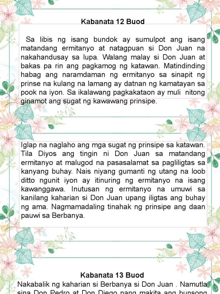 Aralin 12 at 13 Ibong Adarna | PDF
