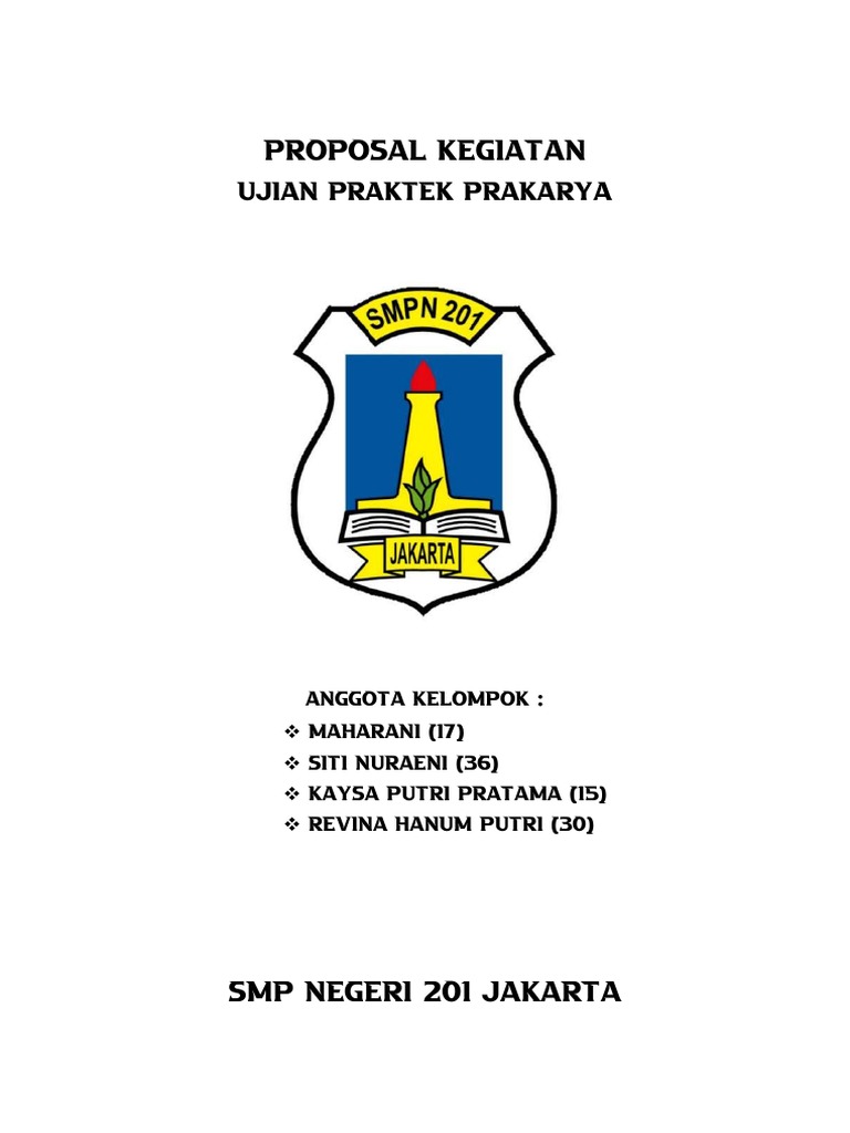 Proposal Ujian Praktek Prakarya SMP 201 | PDF