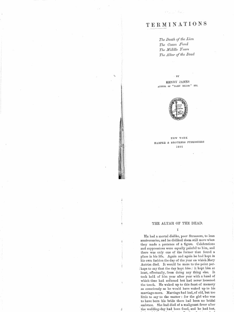 James - Altar - The Altar of The Dead | PDF