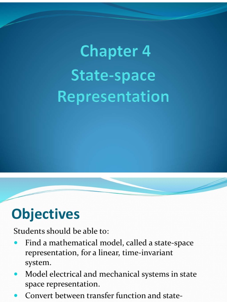 Chapter 5 State Space Representation Pdf Mathematics Control Engineering