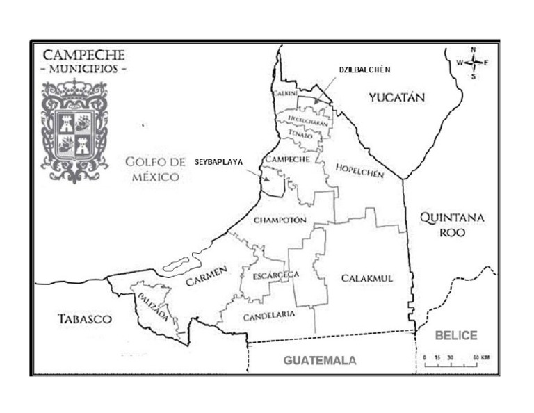 Mapa Del Estado de Campeche | PDF