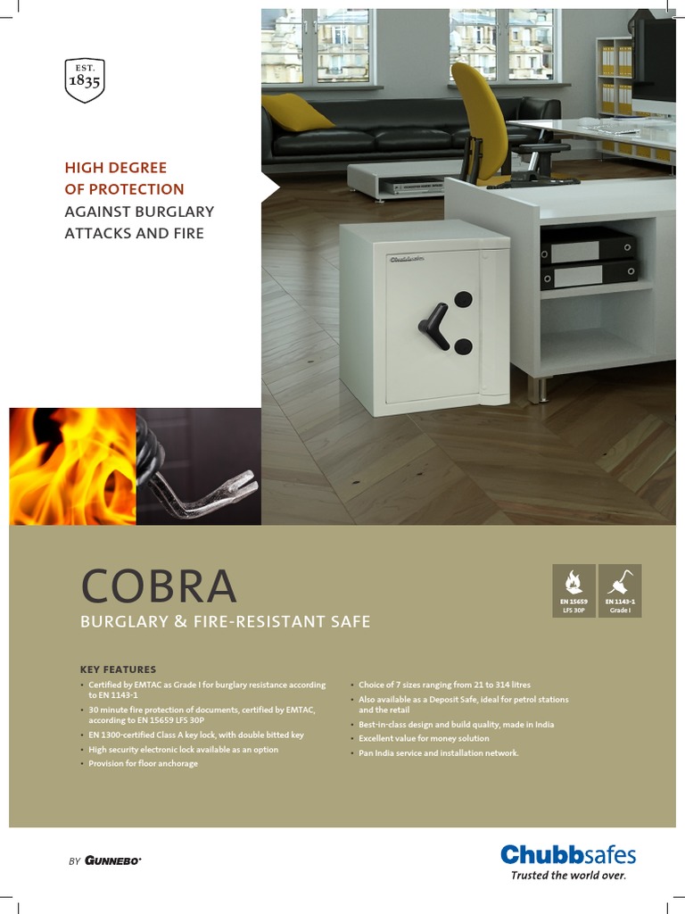 Cobra Safes | Download Free PDF | Manufactured Goods
