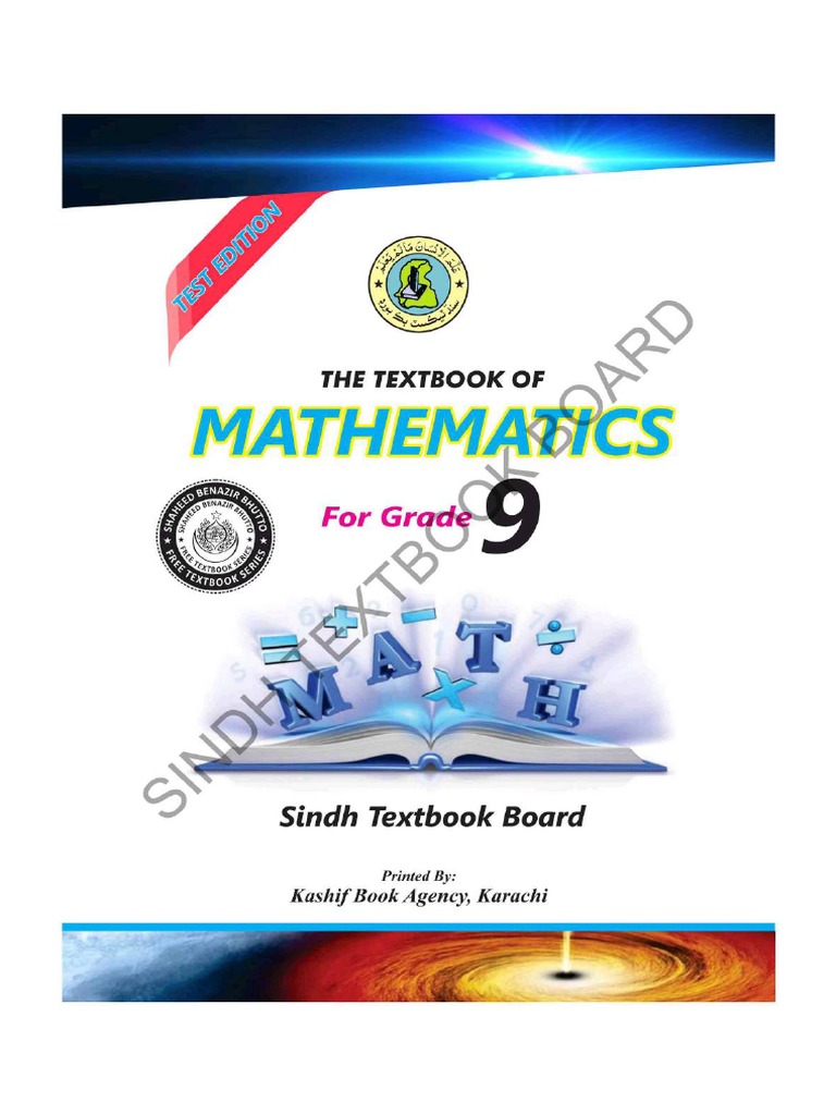 9th Math Book ch1 Sindh Eng Med | PDF