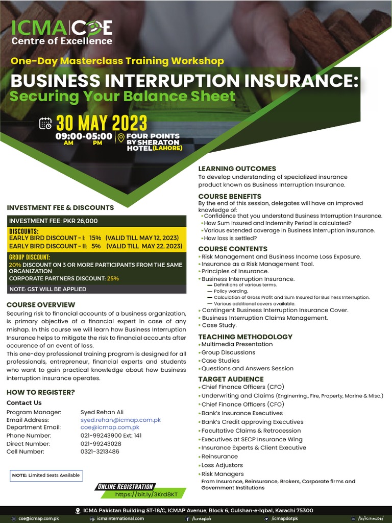 Brochure - Business Interruption Insurance | PDF | Insurance | Reinsurance