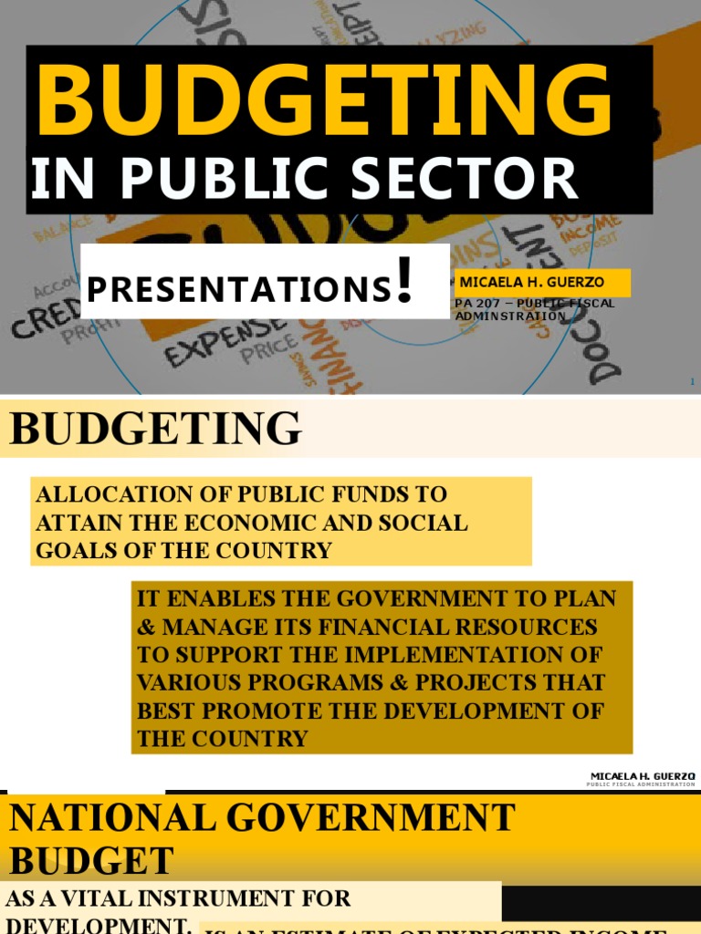 1.1 Budgeting in Public Sector - Micaela Guerzo | PDF | Budget ...