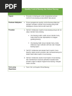 12 Contoh Standard Operating Procedure | PDF | Pengelolaan Keuangan & Uang