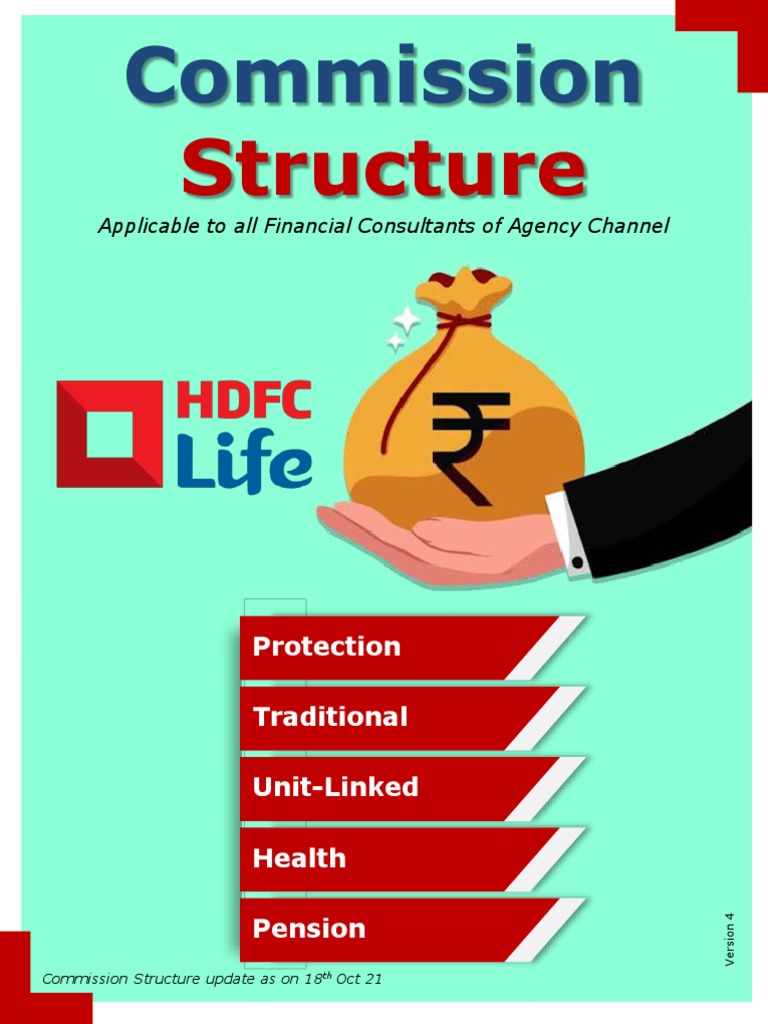 Commission Structure - Agency Channel_FCs V4 | PDF | Insurance | Pension