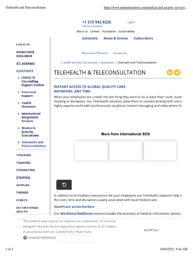 Telehealth and Teleconsultation | PDF