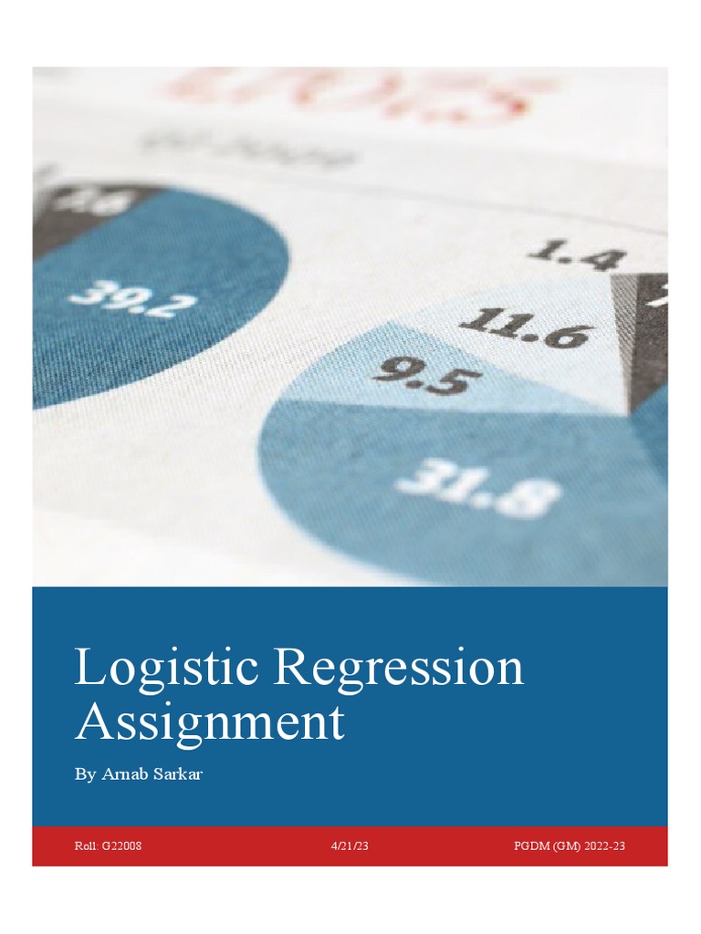 G22008 Arnab Sarkar SecA | PDF | Categorical Variable | Logistic Regression