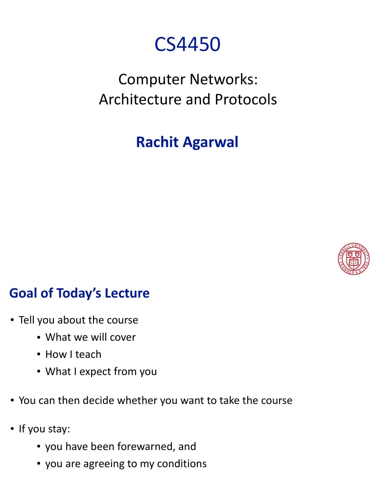 Lecture01 Intro Compressed | PDF | Computer Network | Network Switch