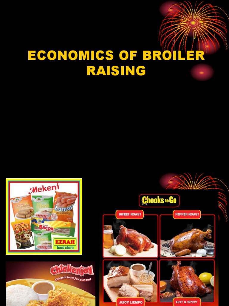 Broiler Raising Economics and Operations | PDF | Poultry Farming | Broiler