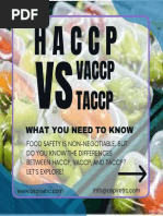 Difference Between HACCP, VACCP & TACCP | PDF | Hazard Analysis And ...
