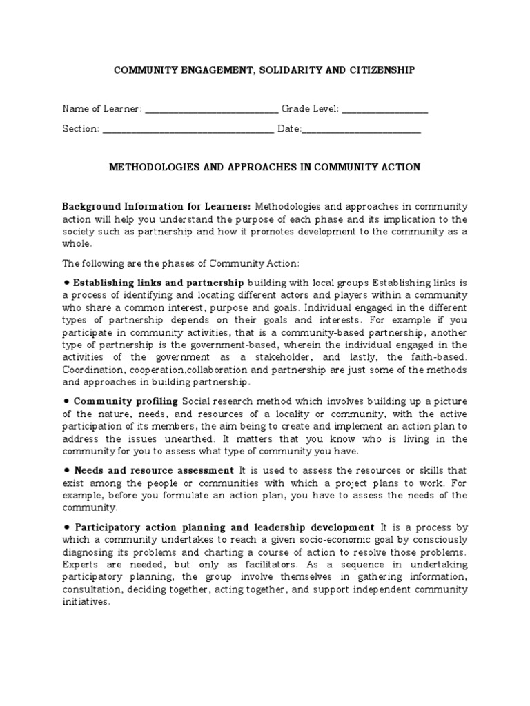 CESC Module 11 | PDF | Community | Methodology