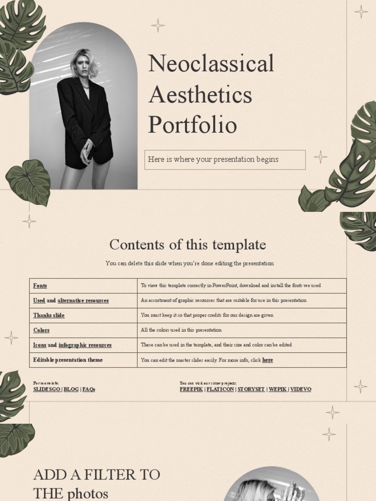 Neoclassical Aesthetics Portfolio by Slidesgo | PDF | Creativity ...