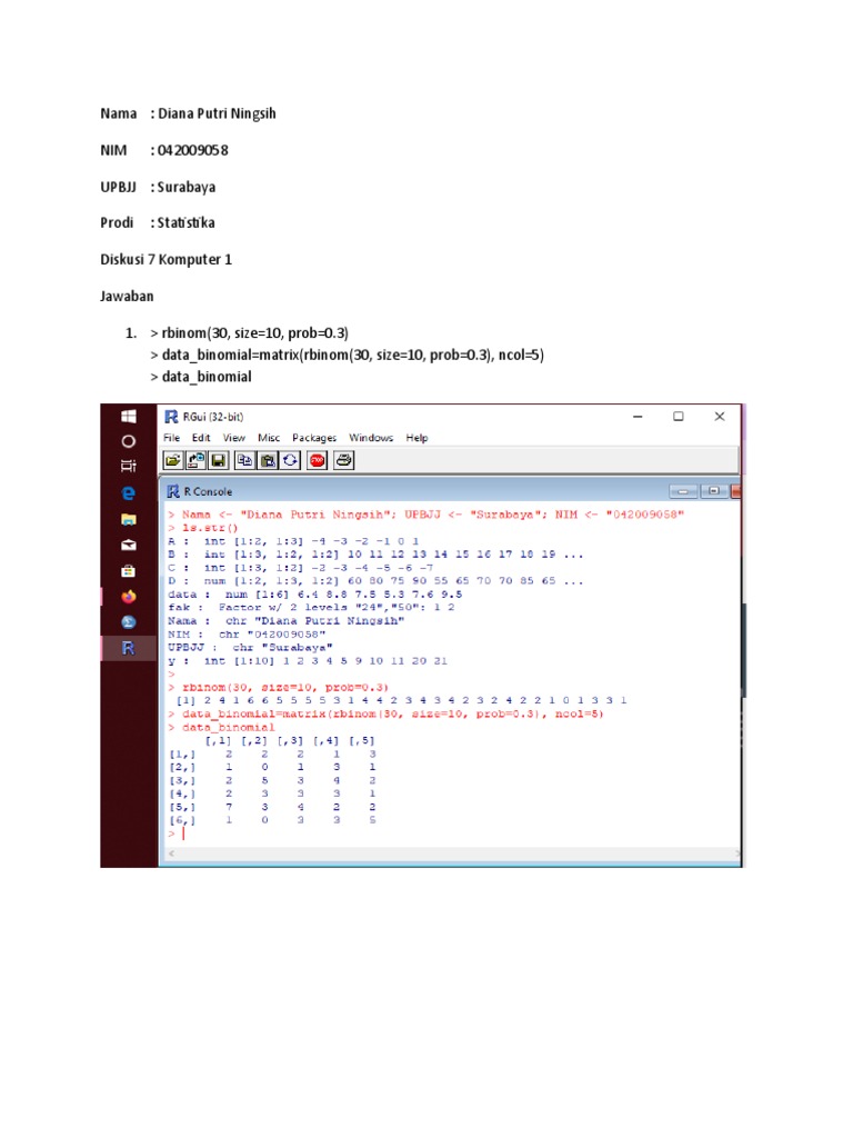 Diskusi 7 Komputer 1 - Diana Putri Ningsih | PDF