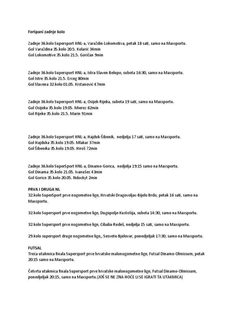 Foršpani Zadnje Kolo | PDF