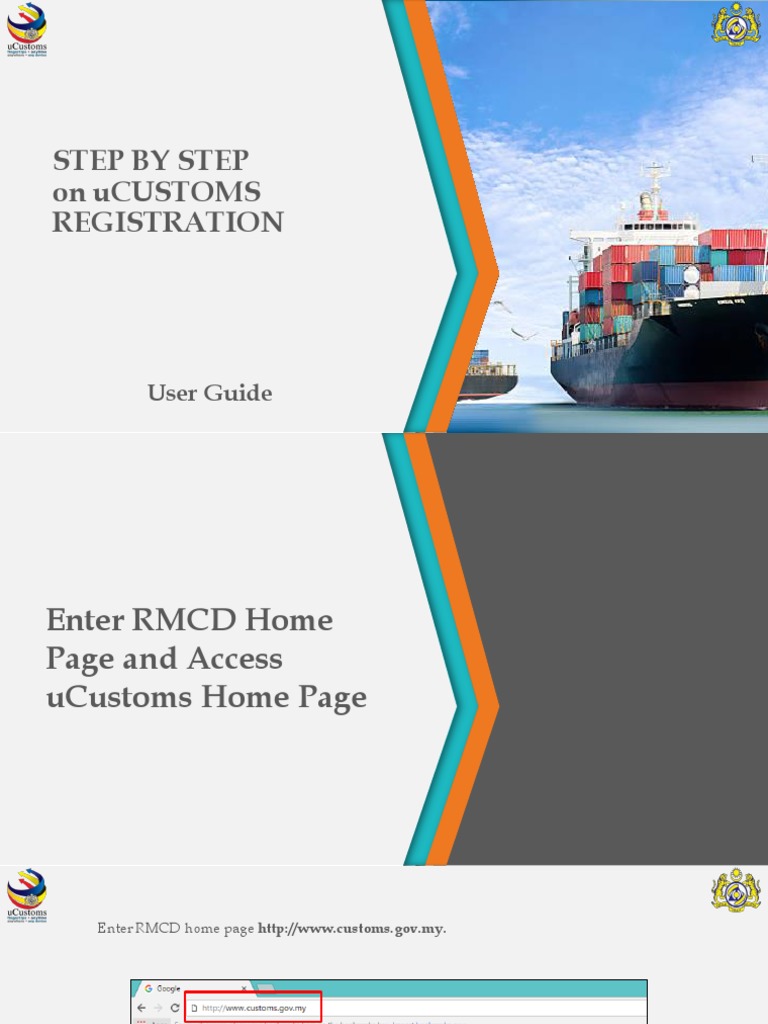 Registration Ucustoms | PDF | Icon (Computing) | Customs
