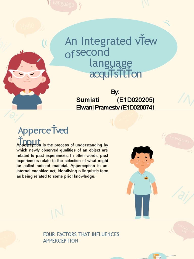 Integrated View of Sla (1) 2 | PDF | Second Language Acquisition ...
