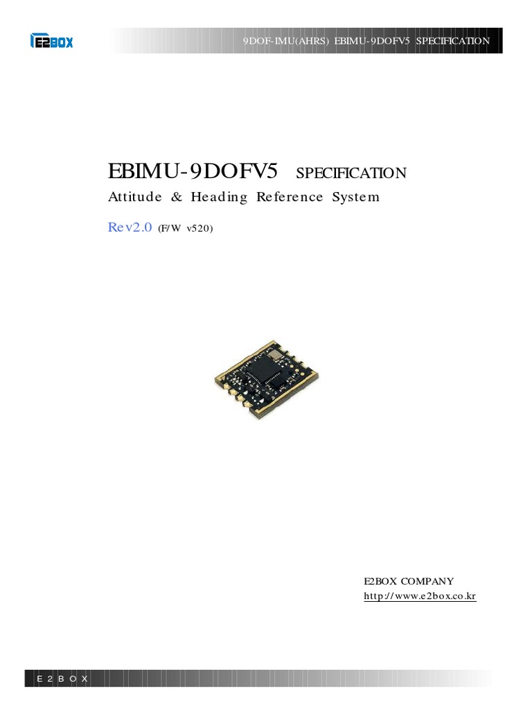 EBIMU-9DOFV5 Rev2 | PDF | Gyroscope | Data Transmission