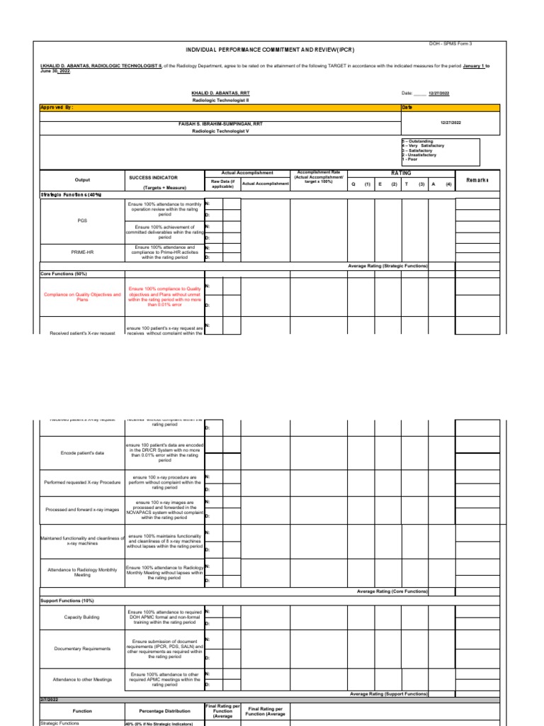 X Ray Ipcr Format | PDF