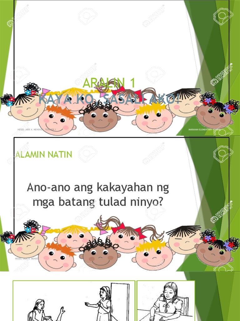 ARALIN 1 - Kaya Ko, Sasali Ako! - | PDF