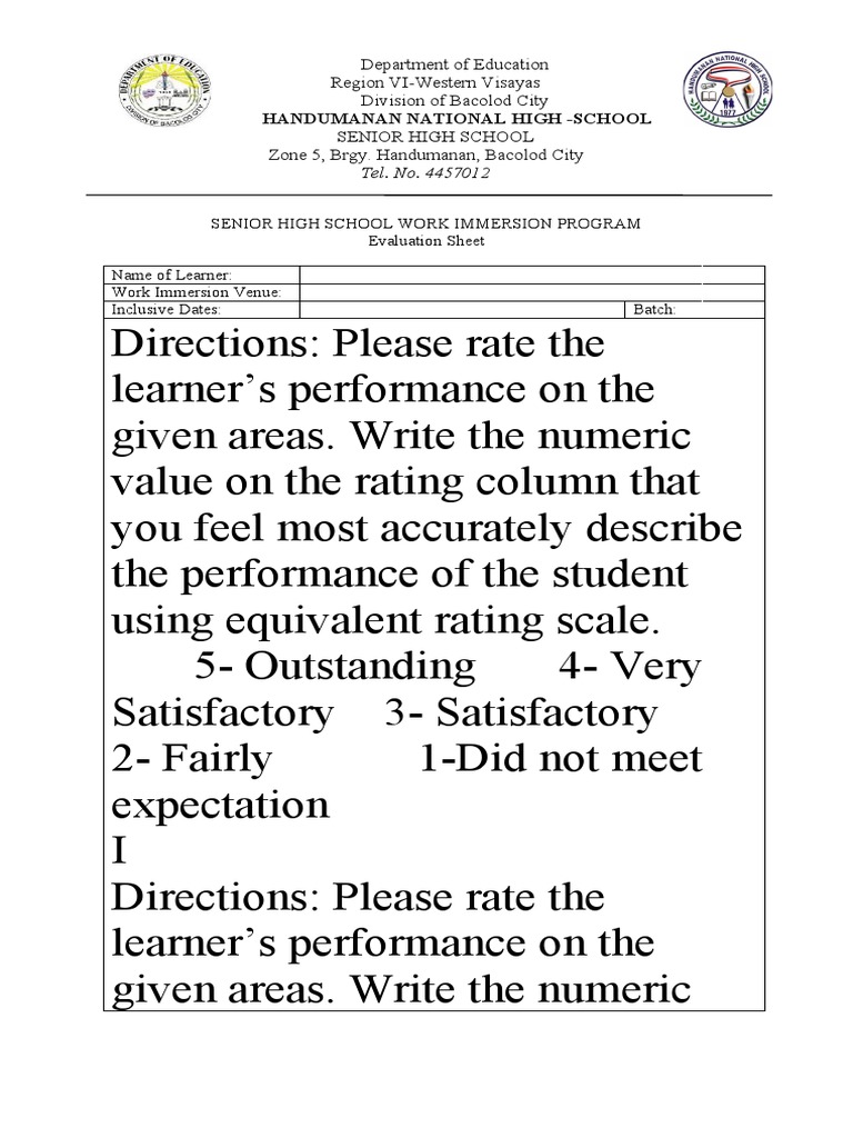 Partner Evaluation Form | Download Free PDF | Learning | Psychological ...
