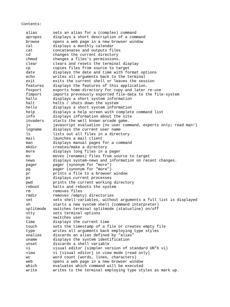 Linux Command Pdf Command Line Interface Computer File